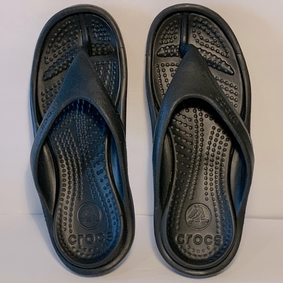 CROCS | Shoes | Crocs Black Men Sz 8 Women Size | Poshmark